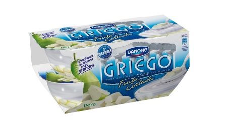 Danone presenta el nuevo Griego Fruta Cortada Pera